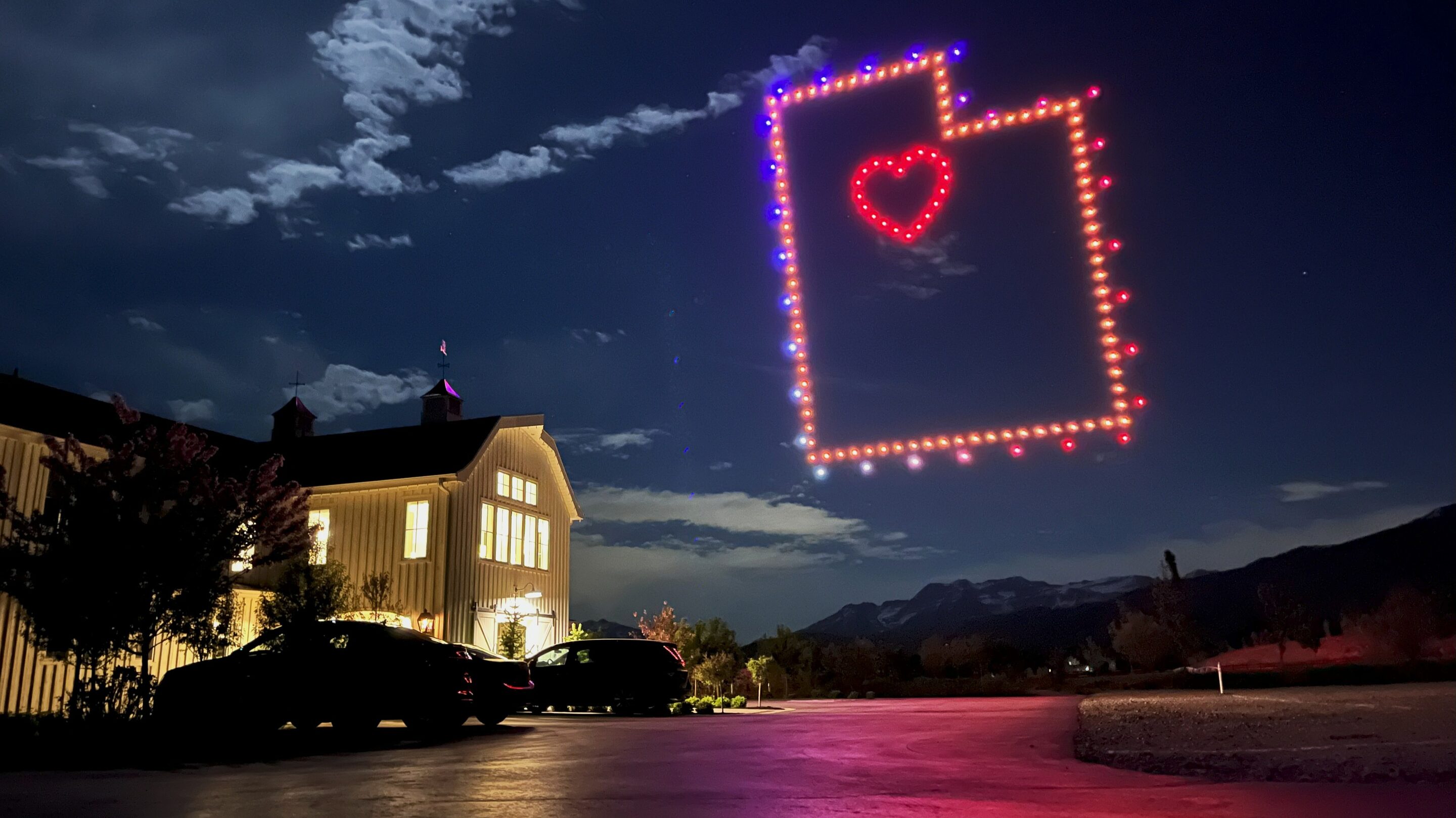 Customizable Drone Light Shows in Logan, Utah | Open Sky Pro